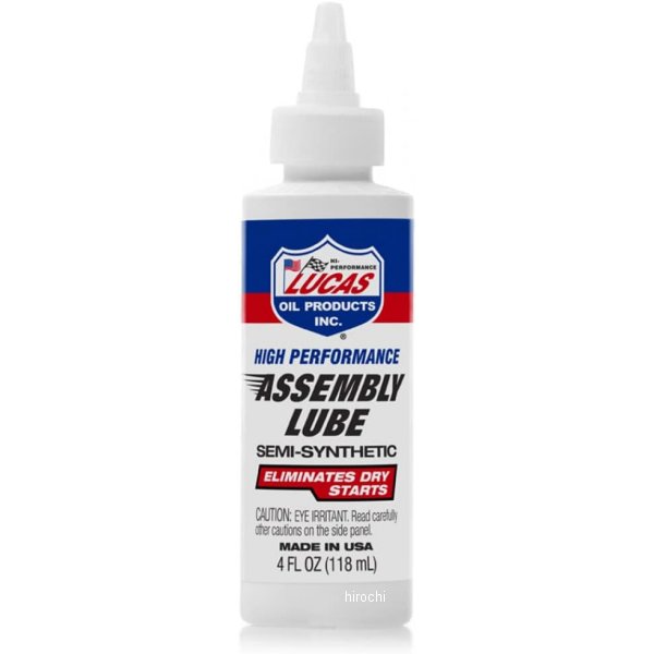 L10152 ガッツクローム LUCAS アセンブリールーブ 4ozアセンブリルーブは、ベアリング、カム、リフター、バルブ トレインに注油しやすいように設計されています。エンジンの慣らし運転中に最大限の保護を提供する、ZINC、MOLY、お...