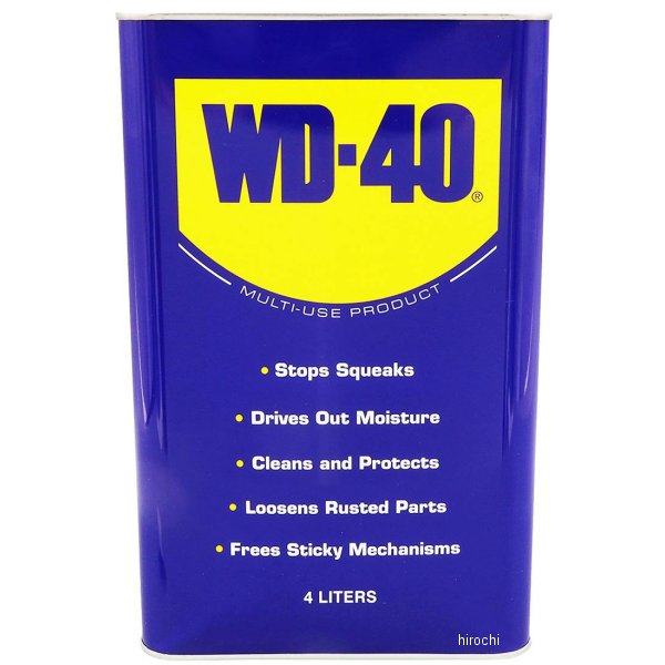 WD04L WD-40 MUP 万能防錆潤滑剤 BULK 4L素材:鉱物油・石油系溶剤 サイズ:4l 内容物:防錆潤滑剤x1缶 注意事項:使用前に缶をよく振って下さい。 【WD-40とは】 アメリカで生まれ、他社比較160%の防錆機能を持ち...