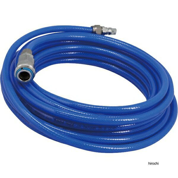 シグネット SIGNET クイックカプラー付 エアホース 6.5mm×10m ブルー・使用温度(℃)：-20〜60・最高使用圧力(Mpa)：1.4・材質：ポリウレタン(PU)・ソケット形状：20型・プラグ形状：20型・長さ(m)：10・内径...