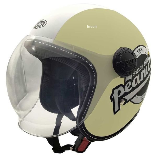 アークス AXS SNOOPY HIGHWAY RIDER ハイウェイライダー シールド付 ジェットヘルメット イエロー マット SMカラー:イエロー マットサイズ:SMサイズ（57~58cm）くすみカラーのライダージェット！ ・右サイドは...