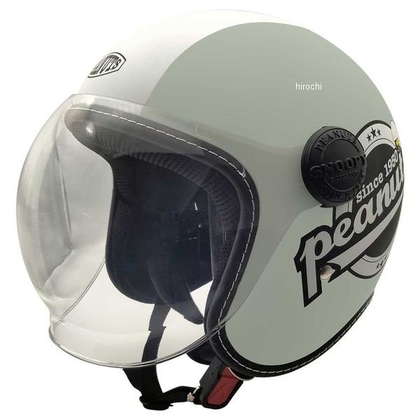 アークス AXS SNOOPY HIGHWAY RIDER ハイウェイライダー シールド付 ジェットヘルメット グリーン マット SMカラー:グリーン マットサイズ:SMサイズ（57~58cm）くすみカラーのライダージェット！ ・右サイドは...