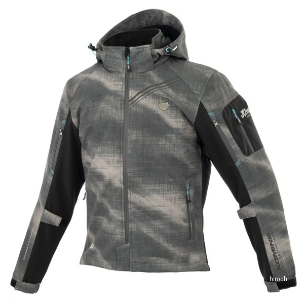 コミネ KOMINE JK-5795 エニグマG2 ソフトシェルパーカ スモーク 2XLサイズサイズ：2XLカラー：スモークソフトシェルならではの防風性と保温性を備えたウインターパーカ。肩・肘・胸部には自然なフィット感と高い衝撃吸収性を備え...