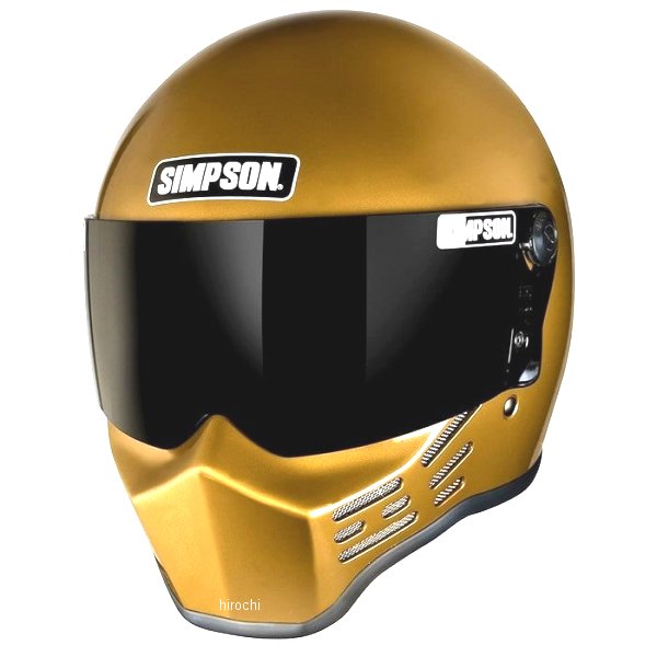 シンプソン SIMPSON M10 ラスティゴールド 62cmサイズ：インナーパッド 1.4cm/チークパッド 1.5cmカラー：ゴールドオプション：クリアシールド/インナーパッド/チークパッド ※SIMPSON M10 ラスティゴールドの...