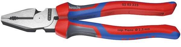 クニペックス 強力型ペンチ (SB)・長さ(mm)：225・切断能力(硬線；φmm)：3.0・切断能力(ピアノ線；φmm)：2.5・切断能力(銅・アルミケーブル；φmm)：14・切断能力(銅・アルミケーブル；mm2)：25コンフォートハンド...