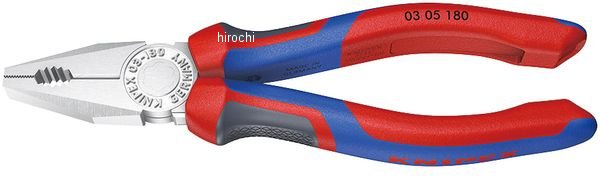 クニペックス ペンチ (SB)・長さ(mm)：180・切断能力(中硬線；φmm)：3.4・切断能力(硬線；φmm)：2.2・切断能力(銅・アルミケーブル；φmm)：12・切断能力(銅・アルミケーブル；mm2)：16コンフォートハンドル：二種...