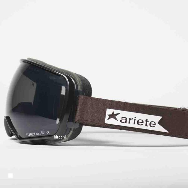 アリート ariete FEATHER LITE ゴーグルレンズカラー:スモークストラップカラー:ブラウン/ホワイトタイプ:FEATHER型番:14920ビンテージ デザインとモダンなスタイルおよびテクノロジーを融合したフェザーゴーグル透過...