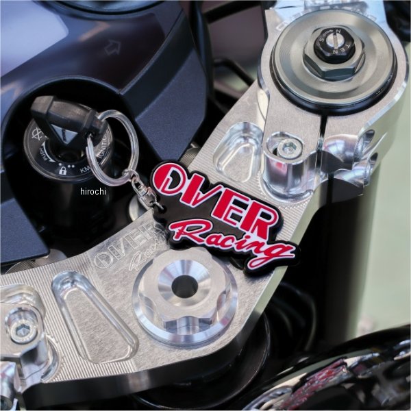 オーヴァー OVER ラバーキーホルダー・PVC製軟質ラバーキーホルダー・汚れ防止加工 (汚れてしまった際は水洗いしてください)・OVER Racing ロゴデザイン95-98-01楽天 JP店