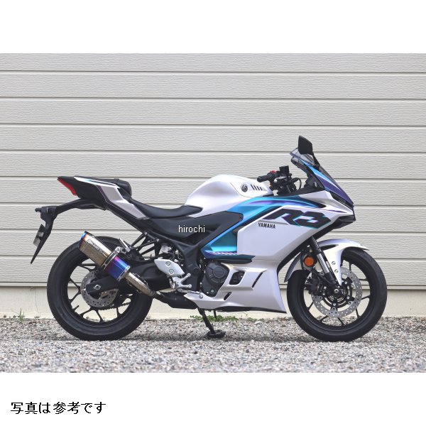 ダブルアールズ WR'S スリップオン SS-OVAL JMCA認証品 焼き色チタンタイプ 25年- YZF-R3 MT-0325年- ヤマハ YZF-R3 MT-03近接・加速騒音値:近接：94dB/加速：81dBマフラー重量:1.92k...