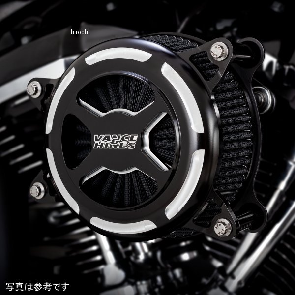 1010-2922 バンス＆ハインズ VANCE&HINES VO2 エアインテイク X エックス 白黒コントラスト 99年-17年 ハーレー ダイナファミリー99年-17年 ハーレー ダイナファミリー99年-17年 ハーレー ソフテイルフ...