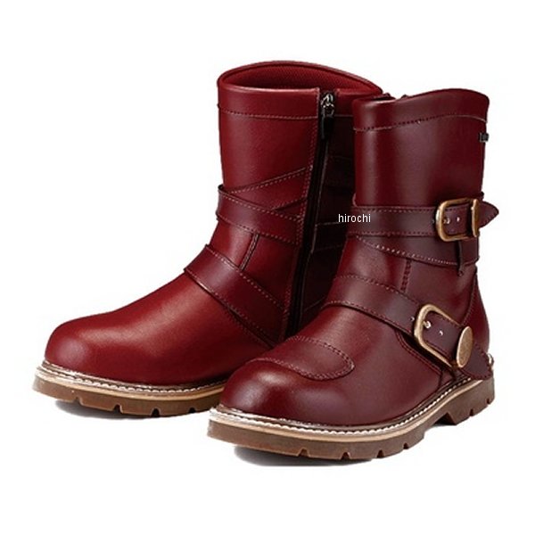 ロッソスタイルラボ Rosso StyleLab 防水ライディングブーツ レディース レッドブラウン 23.0サイズ：23.0カラー：レッドブラウン本体：マイクロファイバー(合皮)ベルト・シフトパッド部：牛革防水フィルムソール高：つま先 約...