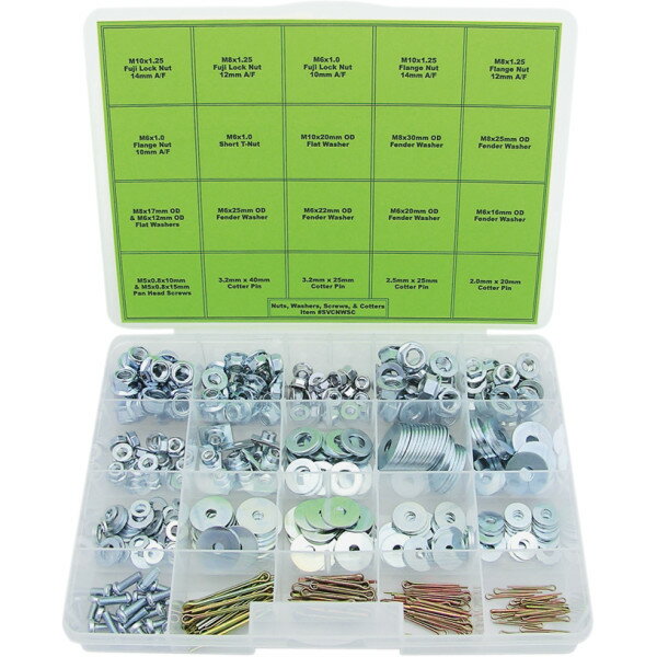 ナット、ワッシャー、ネジ、コッターピン 詰め合わせセット 410個SVCNWSC楽天 JP店　