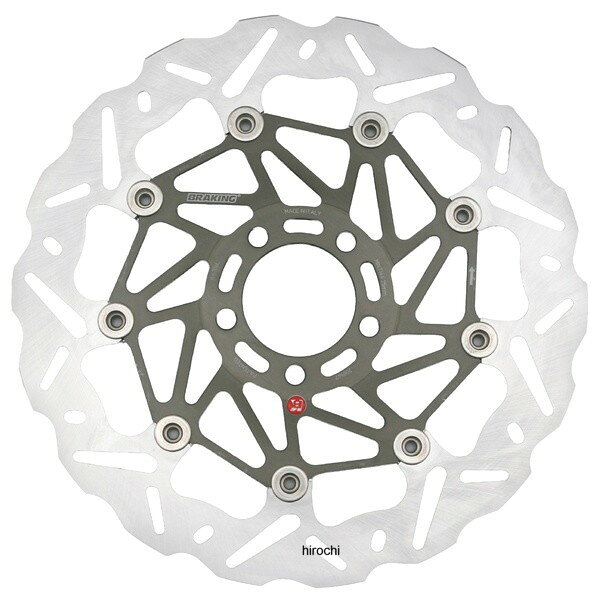 ブレーキング BRAKING WK006L ディスクローター ウェーブデスク フロント左側専用 カワサキ Ninja ZX-9R制動力アップ、軽量化、操縦性の向上など、トップライダーに信頼の性能を提供するBRAKING社のWAVEローター。...