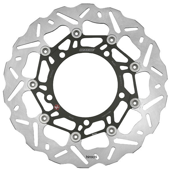 ブレーキング BRAKING WK089R ディスクローター ウェーブデスク フロント右側専用 スズキ GSX1300Rハヤブサ制動力アップ、軽量化、操縦性の向上など、トップライダーに信頼の性能を提供するBRAKING社のWAVEローター。...