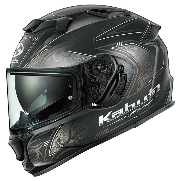 オージーケーカブト OGK KABUTO フルフェイスヘルメット KAMUI 5 NOTRA フラットブラック Lサイズ：L 59-60cmカラー：フラットブラックトライバル模様の力強さと、ラインが魅せる鋭さは走りの軌跡を脳裏に刻むような魅...