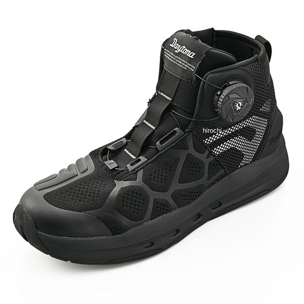 デイトナ DS-504 S-ARシューズ ブラック 25.5cmサイズ：25.5cmカラー：ブラック高通気メッシュ仕様で走行風を取り込み、シューズ内の熱や湿気を逃がして蒸れを軽減。軽量で柔らかいニットアッパーを採用し、足当たりが良くツーリン...