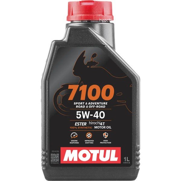 モチュール MOTUL 7100 100%化学合成 4スト エンジンオイル 5W-40 1リットル用途:エンジンオイルエンジンの種類:4T製品ジャンル:7100粘度:5W-40高性能バイク、スポーツバイク、ストリート＆ロードバイク、トレイル...