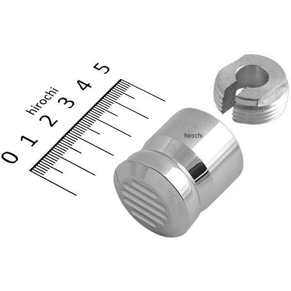 ・ハーレー標準装備チョークケーブル ノブカバー クローム ボールミル・一緒にねじ込みます。200220楽天 JP店　