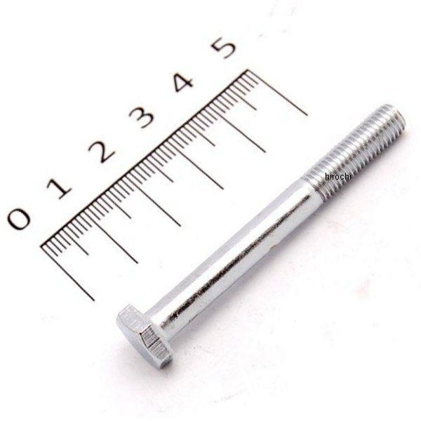 六角ボルト クローム 1/4-28 X 首下 2-1/4インチ(1個売り)DS-190634-ea楽天 JP店　