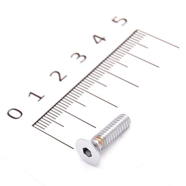 六角穴付き皿ボルト クローム #10-24 X 全長 3/4インチ(1個売り)DS-192353-ea楽天 JP店　