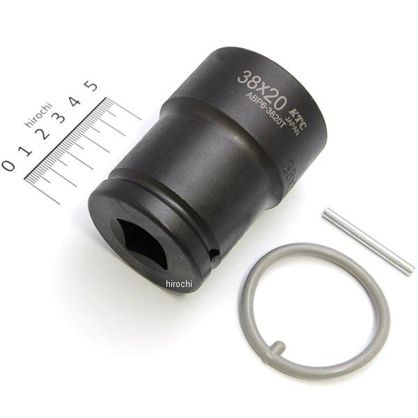 19.0sq インパクトレンチ用ホイールナットコンビソケット(薄肉) 38mm/20mm付属のピン・リング付です。アウタナットとインナナット締緩作業に、1個のレンチで作業できる省力工具です。薄肉タイプで、ホイールハブとホイールナットのクリア...