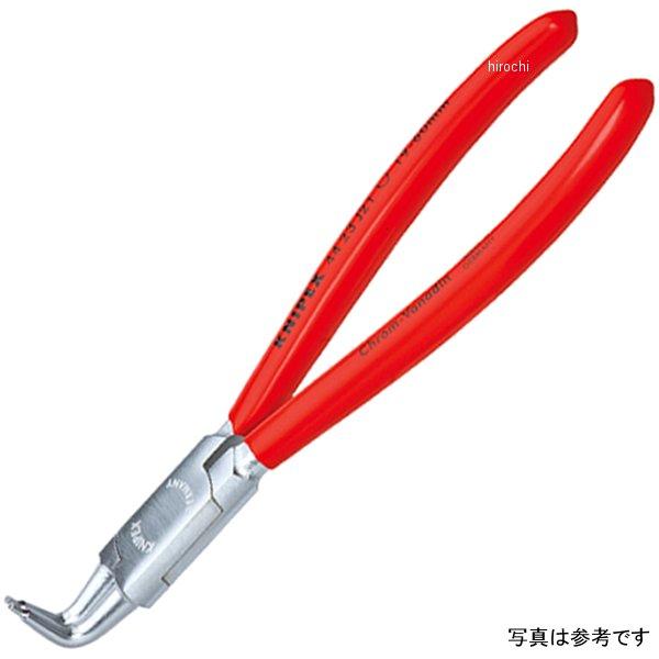4423-J11 クニペックス KNIPEX 穴用スナップリングプライヤー 曲です。ヘッド仕上げ：磨きハンドル：プラスチックコーティング対応内径(φmm)：12-25先端チップ径(φmm)：1.3長さ(mm)：13090°ベントヘッド鍛造に...