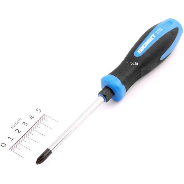 シグネット (+)#2X100 ソフトグリップドライバー ・サイズ：#2・軸長(mm)：100・全長(L；mm)：210・根元六角サイズ(mm)：12疲労感が少なく、握りやすいエルゴノミックハンドル根元六角付きでレンチをかけて回す事ができま...