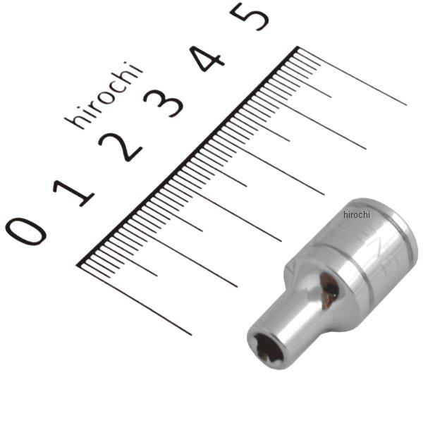 シグネット 1/4DR 4mm ソケット (6角)・サイズ(mm)：4・差込角(インチ DR)：1/4・ソケット外径(D1先端部；mm)：7・ソケット外径(D2差込部；mm)：11.8・全長(L；mm)：24.5・ソケット深さ(e；mm)：...