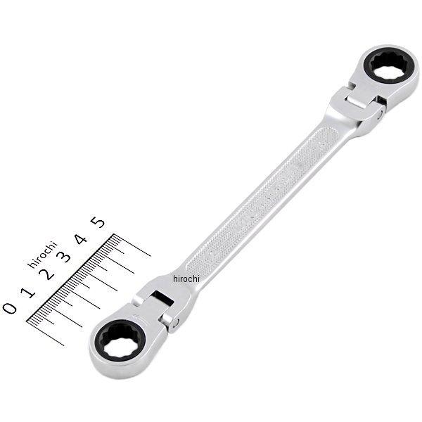 KTC ラチェットめがねレンチ(両頭型首振りタイプ) 12mm×14mmラチェット部は、本締めが可能です。送り角度5°(8mmを除く)で狭い場所でのスムーズな連続作業ができます。首振り角度は180°です。滑りにくいグリップデザインを採用しま...