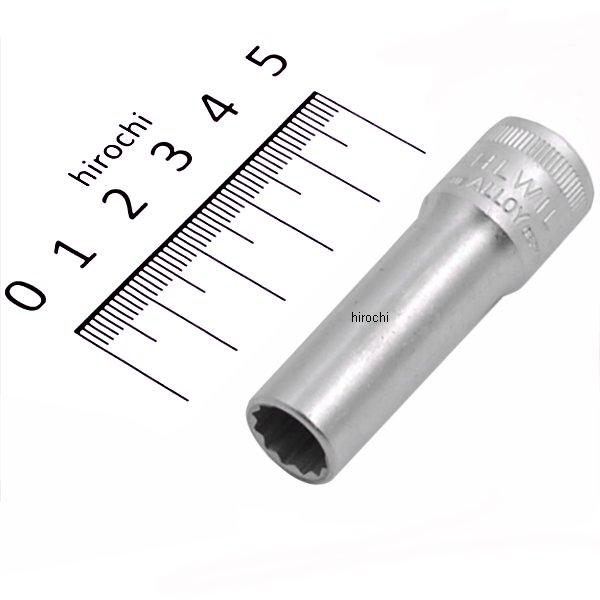 スタビレー 3/8インチsq ディープソケット (12角) 10mmAS-drive(面接触)で、より高品質なHPQシリーズの3/8"SQディープソケット。12ポイントタイプ。サイズ：10mm全長(L)：54mmソケット部外径(d1)：14...