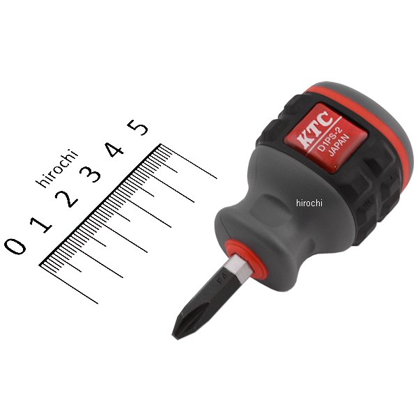 KTC 樹脂柄スタッビドライバ クロス #2プラス先端は、ビスに対しピッタリとフィットする形状で、ビスとのギャップを少なくし、カムアウト(外に逃げようとする力)を軽減。マグネット付きのため、しっかりとビスをキャッチできます。グリップは力をか...