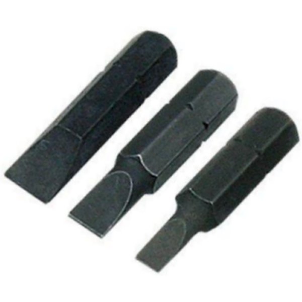 マイナスビット 4mm幅、5.5mm幅、7mm幅板ラチェット差替えドライバ(TMDB8、RM22、RM32)に使用可能な軸対辺6.3mmのビットセットです。トルクドライバ(GDP-080からGDP-450)にも使用可能です。TD3M-KC楽...