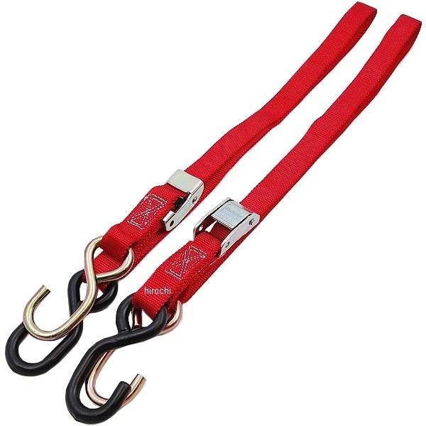 バイクマスター BikeMaster タイダウンベルト 1インチ(2.54cm) x 72インチ(182cm) 赤2本セット100500楽天 JP店　