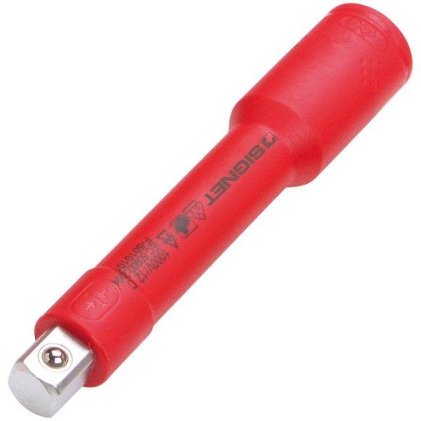 E42401 シグネット SIGNET 1/2DR 絶縁エキステンションバー 125MMです。DR：1/2”全長(mm)：125金属部分材質：クロムバナジウム鋼グリップはEN60900規格に準じて製造されています。E42401-SG楽天 JP店　