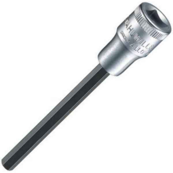 スタビレー 3/8インチsq インヘックスソケット (4mm)圧入式のヘキサゴンソケットは非常に強度があります。ロングタイプ。サイズ：4mm全長(L1)：100mm軸長(L2)：68mmソケット部外径(d)：17.8mm2049-4-SW楽...
