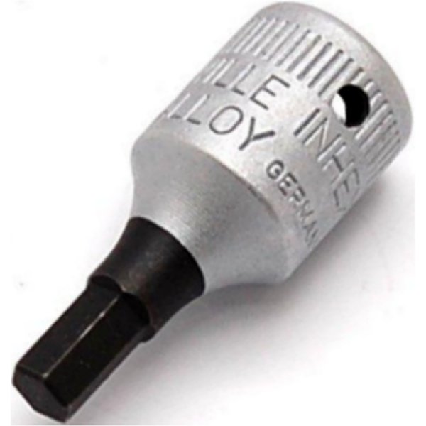 スタビレー 1/4インチsq ヘックスビットソケット (5mm)頑丈な圧入式の1/4"SQヘックスビットソケット。ショートタイプサイズ：5mm全長：28mm軸長：16mmソケット部外径：11.6mm44K-5-SW楽天 JP店　