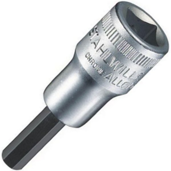 スタビレー 3/8インチsq インヘックスソケット (9/64)頑丈な圧入式の3/8"SQヘックスビットソケット。ショートヘックスビットソケットサイズ：9/64"全長(L1)：52mm軸長(L2)：20mmソケット部外径(d)：17.8mm...