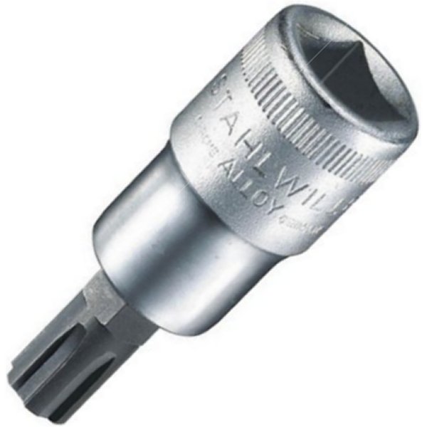 スタビレー 1/2インチsq スプラインビットソケット M10頑丈な圧入式の1/2”SQスプラインビットソケット。サイズ：M10全長(L1；mm)：60軸長(L2；mm)：22ソケット部外径(d；mm)：22.754CV-M10-SW楽天 ...