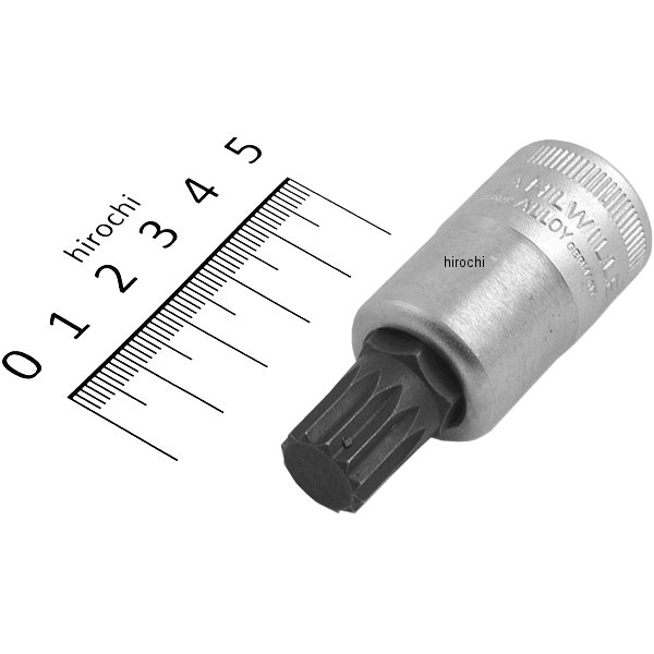 スタビレー 1/2インチsq トリスクウェアソケット (XZN) M14頑丈な圧入式の1/2”SQトリプルスクエア(三重四角)ビットソケット(XZN)。サイズ：M14全長(L1；mm)：60軸長(L2；mm)：20ソケット部外径(d；mm)...