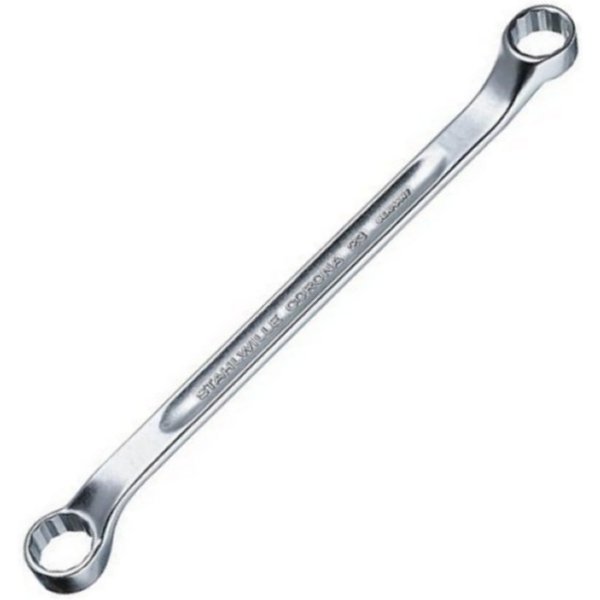 スタビレー メガネレンチ 10°汎用性の高い10°オフセットメガネレンチ。サイズ：18X19mm全長(L)：250mmメガネ部巾(小)(d1)：25.5mmメガネ部巾(大)(d2)：27mmメガネ部厚み(小)(a1)：12mmメガネ部厚み(...