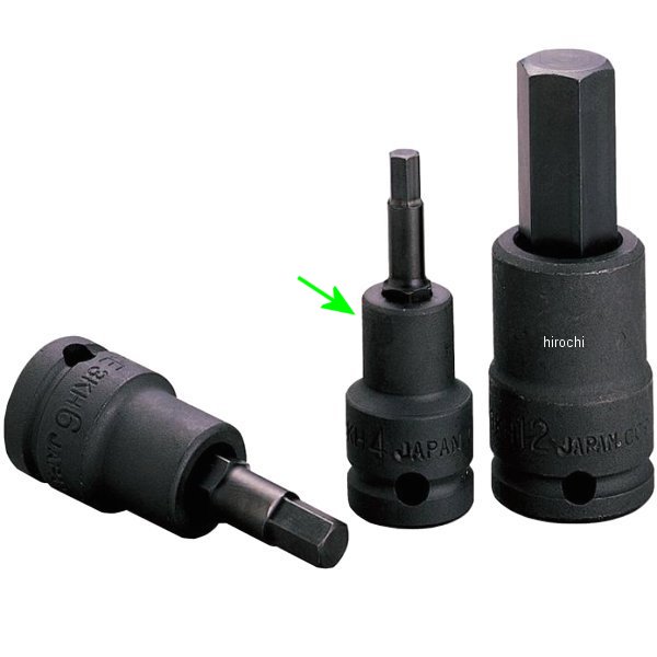 ヘキサゴンソケット(強力タイプ) 対辺 4mm 長さ 48mm 差込角 9.5mm (3/8インチ) 3KH-04楽天 JP店