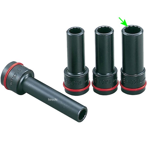 ヘッドボルト・フライホイルソケット 対辺 22mm 長さ 100mm 差込角 19mm (3/4インチ) 6AD-22L楽天 JP店