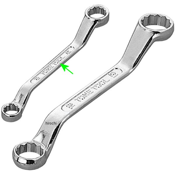 ショート めがねレンチ (45°) 両口 対辺 10-12mm 長さ 115mm M46-1012楽天 JP店