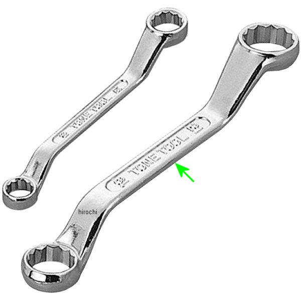 ショート めがねレンチ (45°) 両口 対辺 19-21mm 長さ 175mm M46-1921楽天 JP店