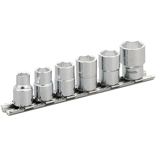 ソケットセット(6角・ホルダー付) 差込角 9.5mm (3/8インチ) (セット内容)3S- 08、10、12、13、14、17 ソケットホルダー付(6 個タイプ)SH306HS306楽天 JP店