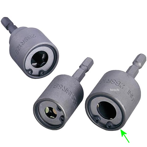 充電式電動ドリル用 全ねじソケット 全ネジ1/2(Φ12.7) 長さ 66mm ビット 二面幅 6.35mm (1/4インチ) 2BSR-16B楽天 JP店