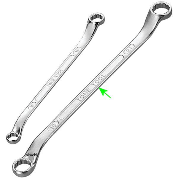 ロングメカニック めがねレンチ (45°×10°) 両口 対辺 19-21mm 長さ 306mm M44-1921楽天 JP店