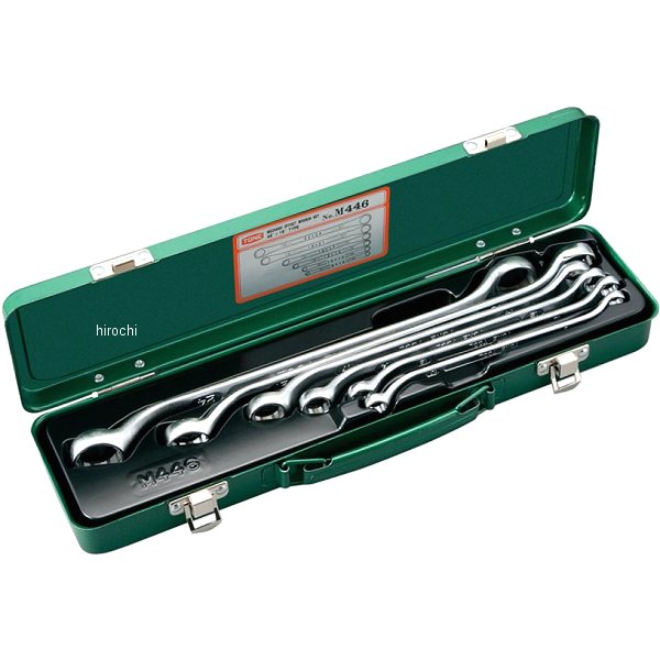 ロングメカニックめがねレンチセット(45°×10°) (セット内容)M44- 0810 1012 1214 1417 1921 2224 化粧箱入りM446楽天 JP店