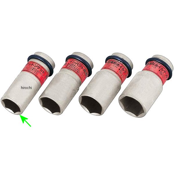 インパクト用 薄形ホイルナットソケット 対辺 17mm 長さ 60mm 差込角 12.7mm (1/2インチ) 4A-17N楽天 JP店