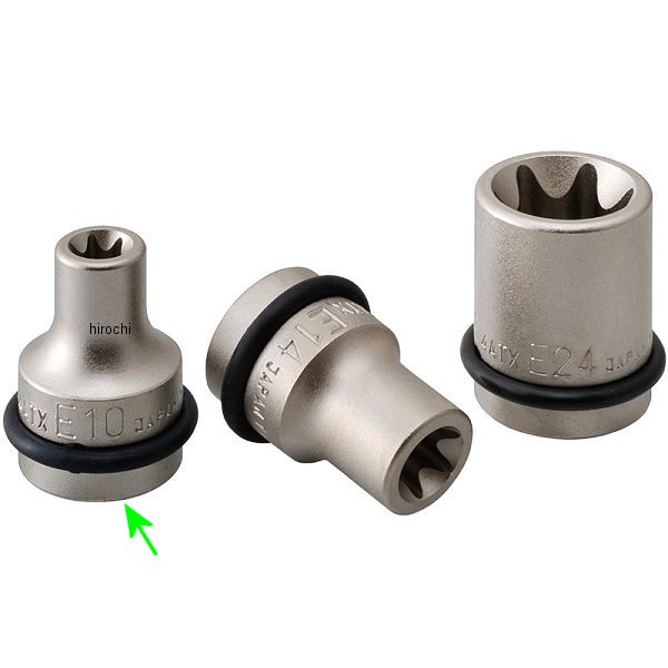 インパクト用 ヘックスローブソケット E10 長さ 38mm 差込角 12.7mm (1/2インチ) 4ATX-E10楽天 JP店