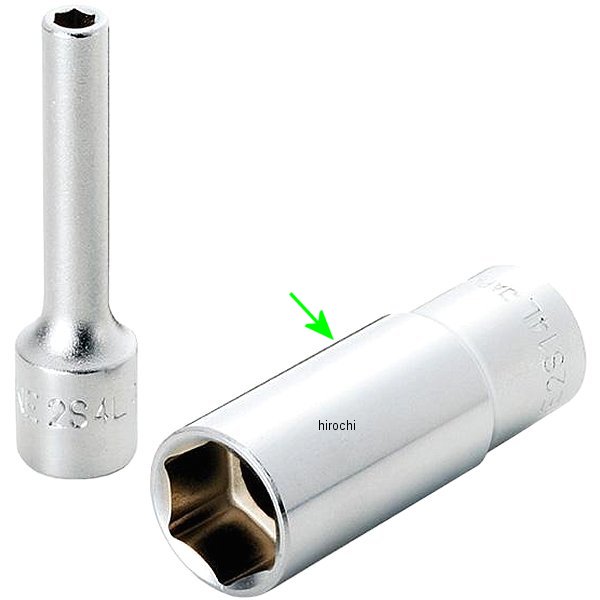ディープソケット(6角) 対辺 14mm 長さ 51mm 差込角 6.35mm (1/4インチ) 2S-14L楽天 JP店